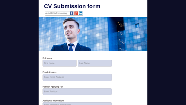 Human Resources templates | Application Form | CV Submission form