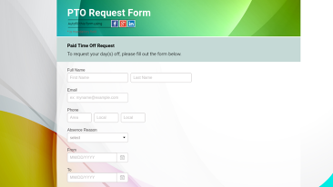 Human Resources templates | Other | PTO Request Form