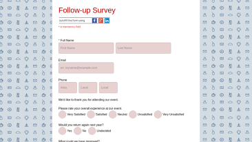 undefined templates | Survey | Follow Up Survey form