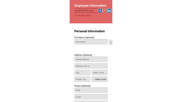 Human Resources templates | Other | Employee Information Form