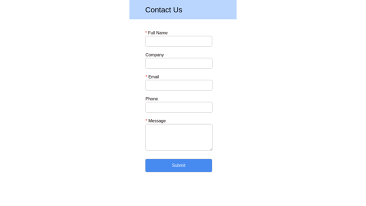 Customer Support templates | Contact form | Contact us v1 form